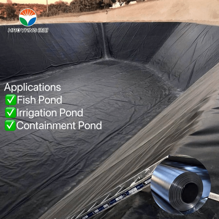 Multi-Purpose HDPE Geomembrane for Lotus Ponds, Fish Farming & Lake ...